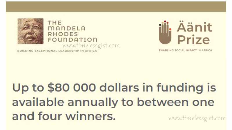 Mandela Rhodes Foundation (MRF) Äänit Prize 2022 - Timelessgist